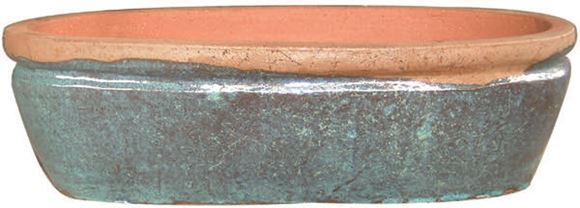 Rustic Low Oval Planter - Pottery & Decor - Kaw Valley Greenhouses