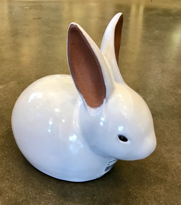 White Bunny - Pottery & Decor - Kaw Valley Greenhouses