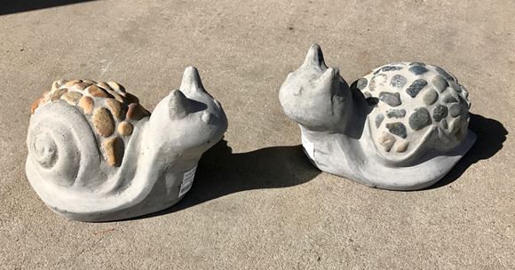 Concrete Mosaic Snails - Pottery & Decor - Kaw Valley Greenhouses