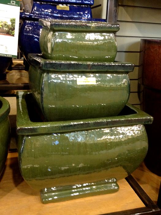 Medium Square Planter - Pottery & Decor - Kaw Valley Greenhouses