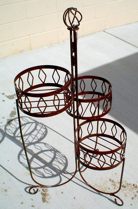 Triple Plant Stand - Pottery & Decor - Kaw Valley Greenhouses